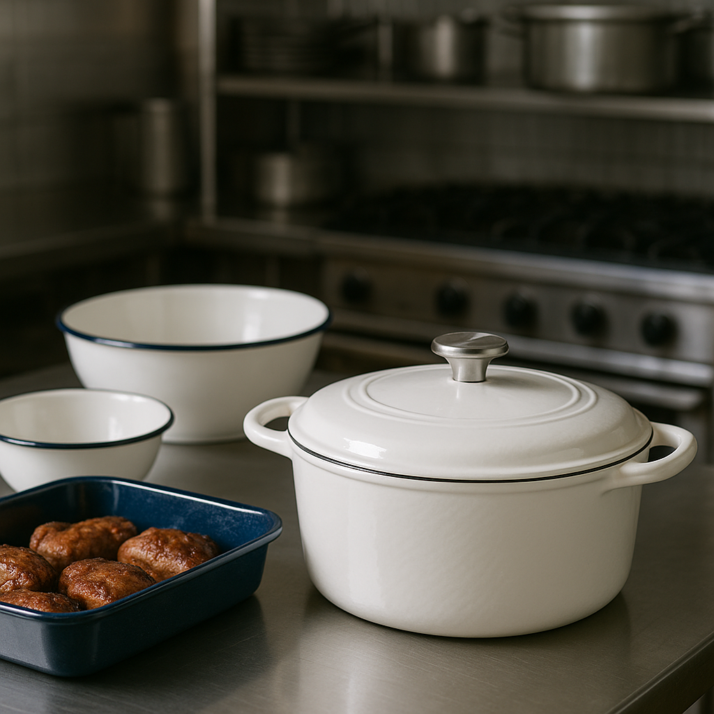How to Use Enamelware in a Professional Kitchen – Mugumo